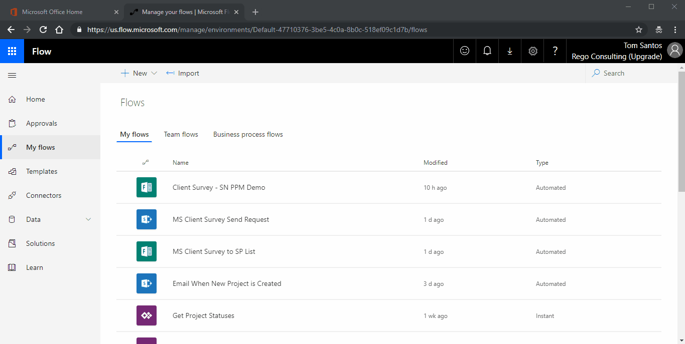Introduction to Microsoft Flow - Rego Consulting Introduction to Microsoft Flow - Rego Consulting